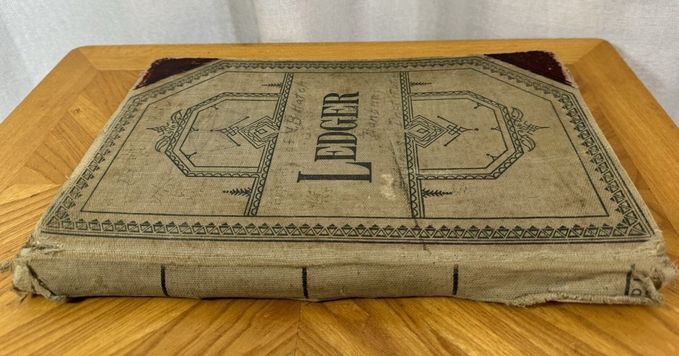 1926-1947 Antique Accounting Business Ledger Accountant's Bookkeeping ...