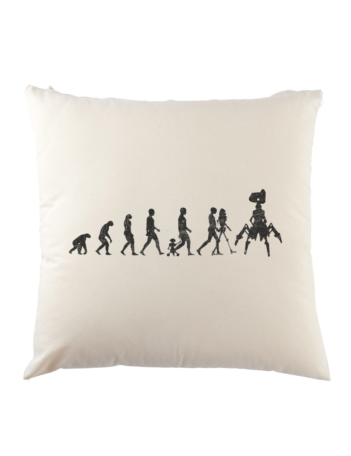 Android Evolution Cushion Pillow Robot Fun Geek Nerd Human Charles ...