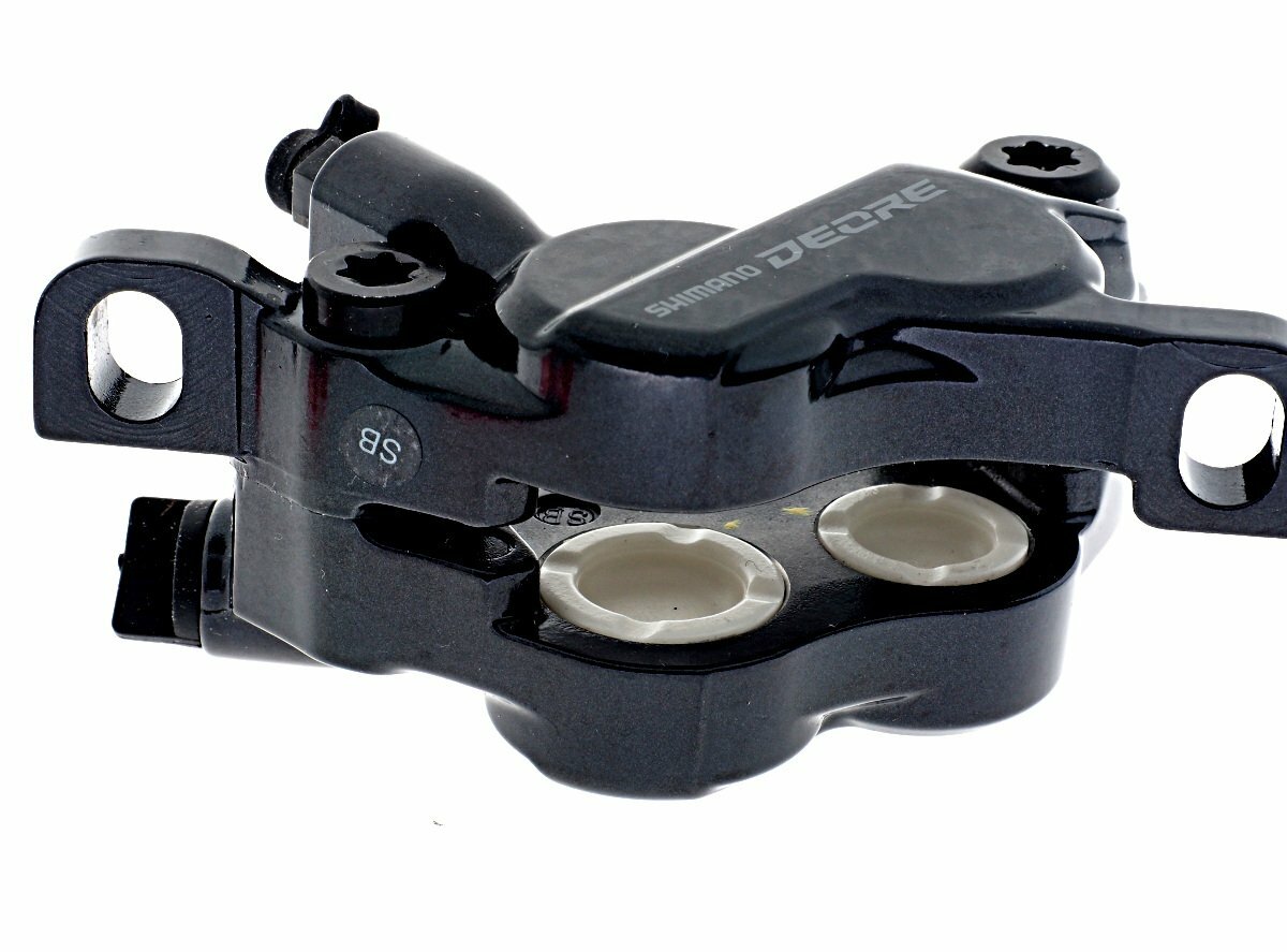 Shimano Deore BR-M6120 MTB Hydraulic Disc Brake Caliper w/ Resin Pads ...