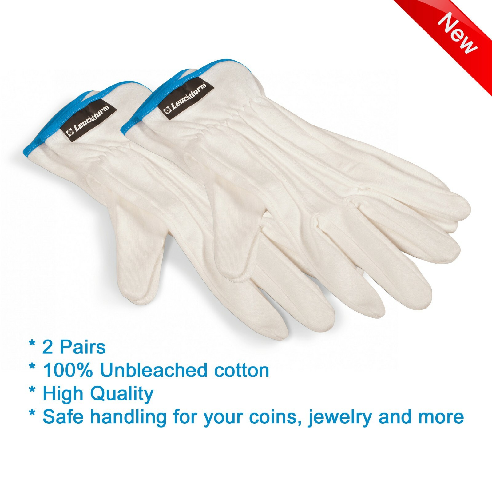 Coin Handling Gloves 100% Cotton PROOF UNC Safe Handling 2 Quality ...