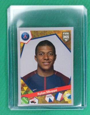 🔥2018 Panini FIFA 365 Kylian Mbappe Rookie Sticker #250 France PSG RC ...