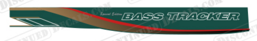 Fits Bass Tracker Pro Team 185 Decals - Green / Gold / Red | eBay