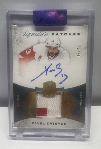 2015-16 The Cup Pavel Datsyuk Signature Patches /99 - Red Wings Auto | eBay