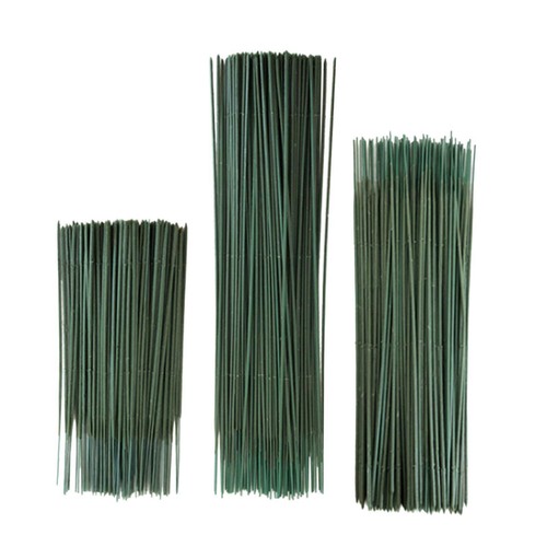 100x Artificial Flower Stems Floral Rod Florist Wires Flower Pole DIY ...