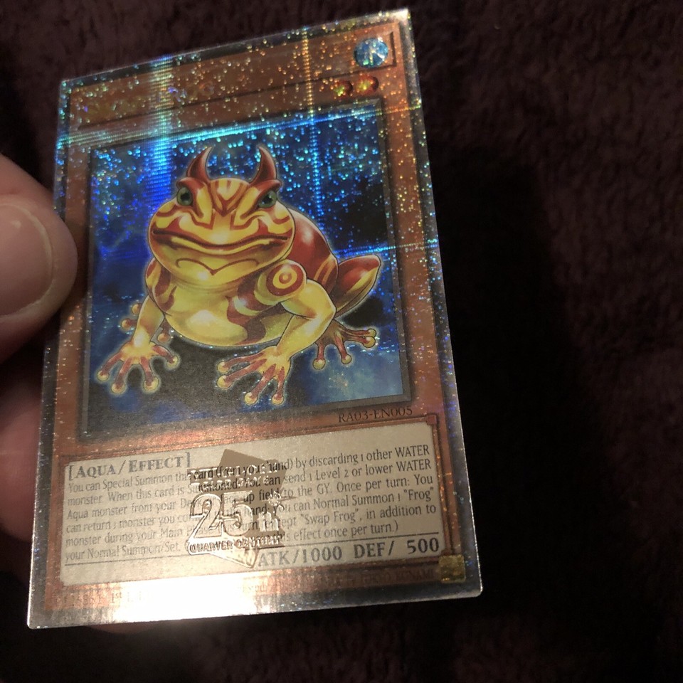 YuGiOh Swap Frog RA03-EN005 Quarter Century Secret Rare 1st Edition | eBay