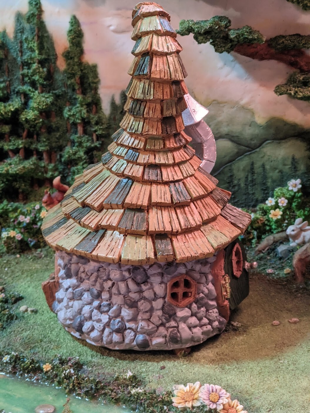 Miniature Wizards Shack Fairy House Door opens GO 17913 Fairy Garden | eBay