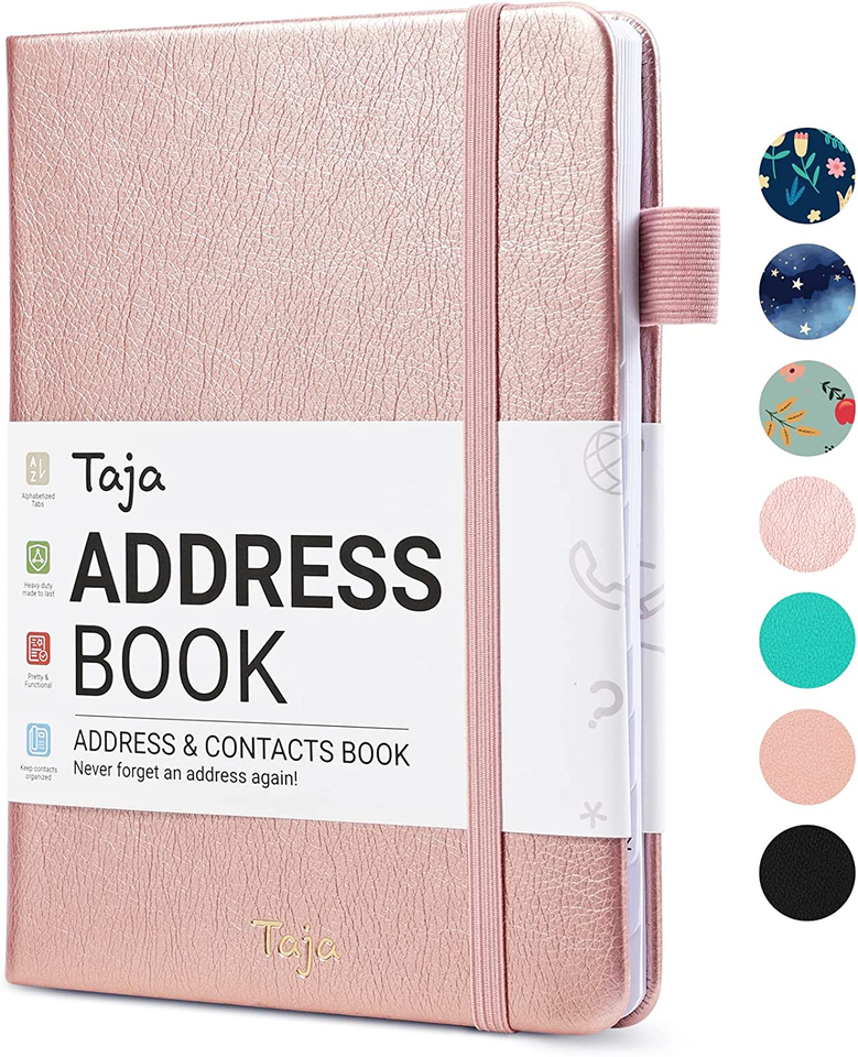 Address Book with Alphabetical Tabs,Hardcover Address Books Large Print ...