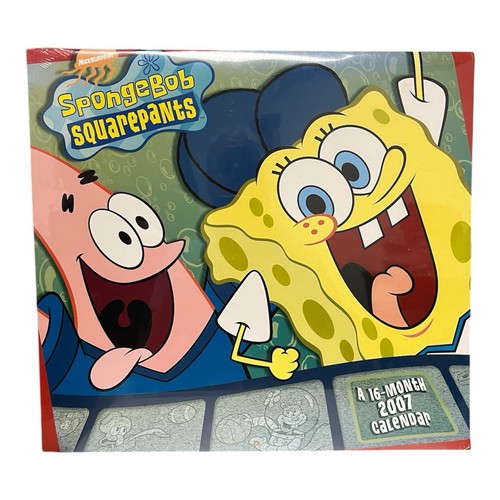 SPONGEBOB SQUAREPANTS PATRICK STAR 2007 Vtg 16 Month Wall Calendar ...