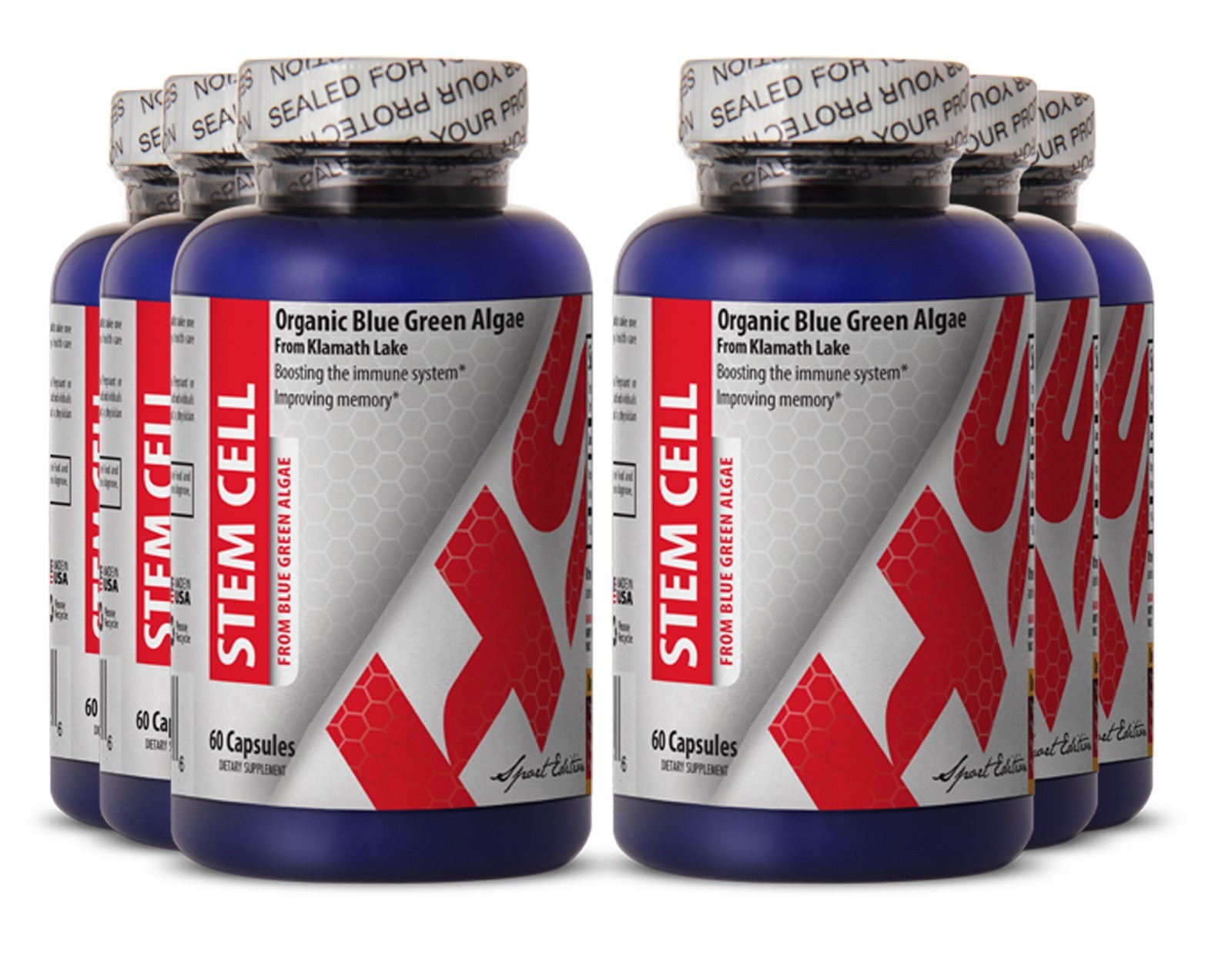 Boost Health Capsules - Stem Cell Booster 500mg - Organic Spirulina ...