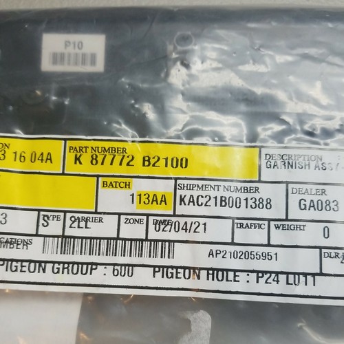 GENUINE Front Fender Trim Molding PASSENGER for 2014-2019 Kia Soul ...