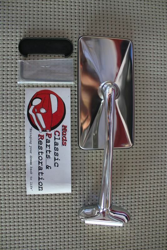 Hot Rat Street Rod Custom Long Curved Arm Vintage Outside Rectangle ...