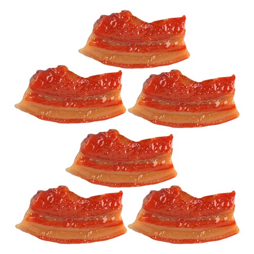 6pcs Artificial Meat Decoration Simulation Food Meat Photo Prop ...