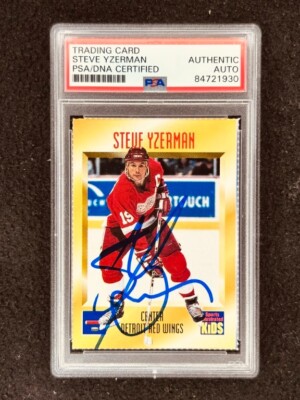 Steve Yzerman signed autographed 1996 Sports Illustrated for Kids card ...