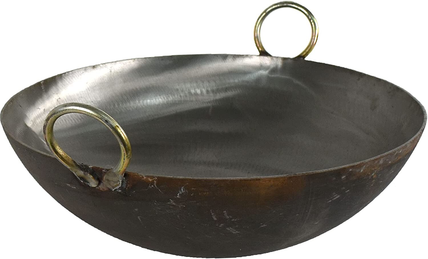 Iron Wok Kadai Karahi Iron Balti Dish 22inches Indian with Handles ...