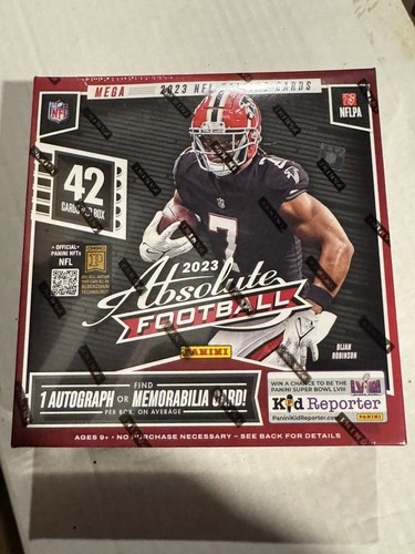 2023 Panini Absolute Football Factory Sealed Mega Box 1 Hit Per Box 42 ...