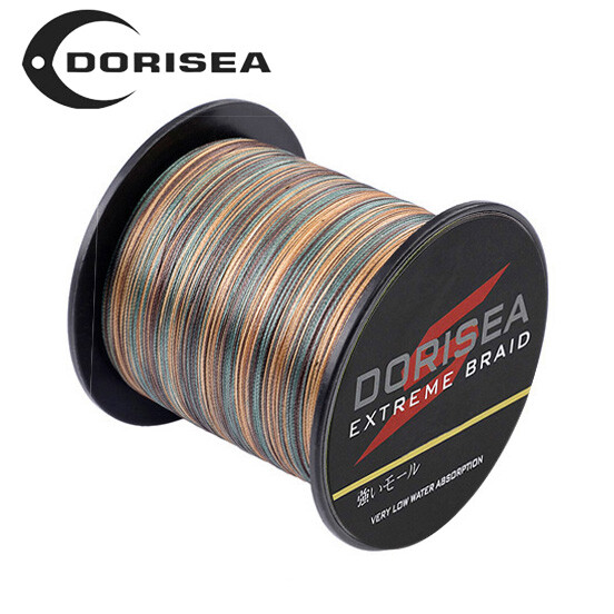 Dorisea Power Braid 100M-2000M Brown Camo Mixed Pe Braided Fishing Line ...
