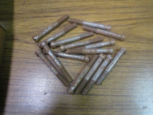 15 NOS 5/16"- 18 X 2-1/2" Fillister Head Slotted Steel Machine Cap ...