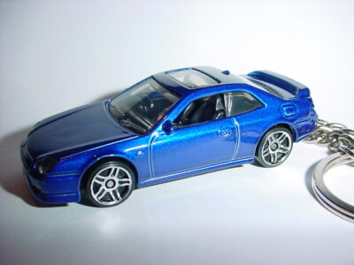 HOT 3D BLUE HONDA PRELUDE CUSTOM KEYCHAIN keyring key RACER SPORT fun ...