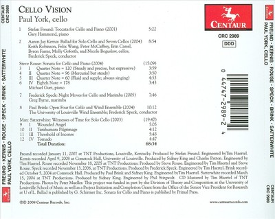 PAUL YORK CELLO VISION NEW CD 44747298924| eBay