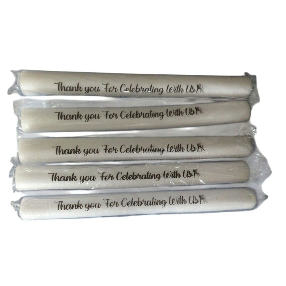 Libima 10 Pcs White Glow Sticks Bulk for Wedding Reception 16" Foam ...