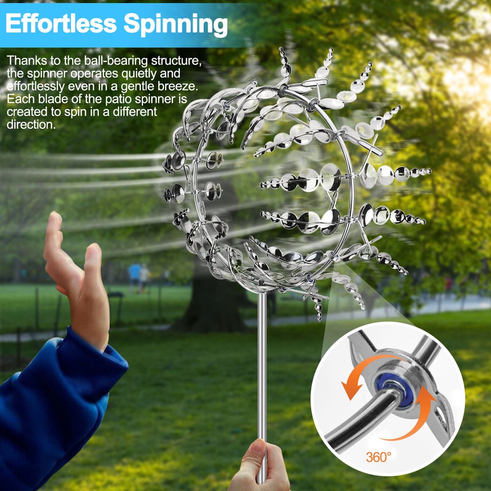 Unique and Magical 3D Metal Windmill Sculpture Wind Catchers Yard ...