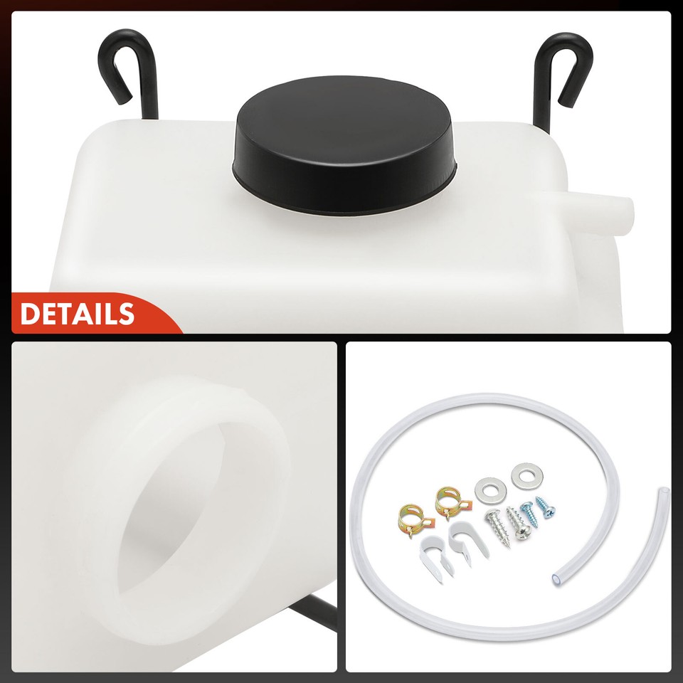 Universal Engine Coolant Recovery Kit with Basket and Cap and Overflow ...