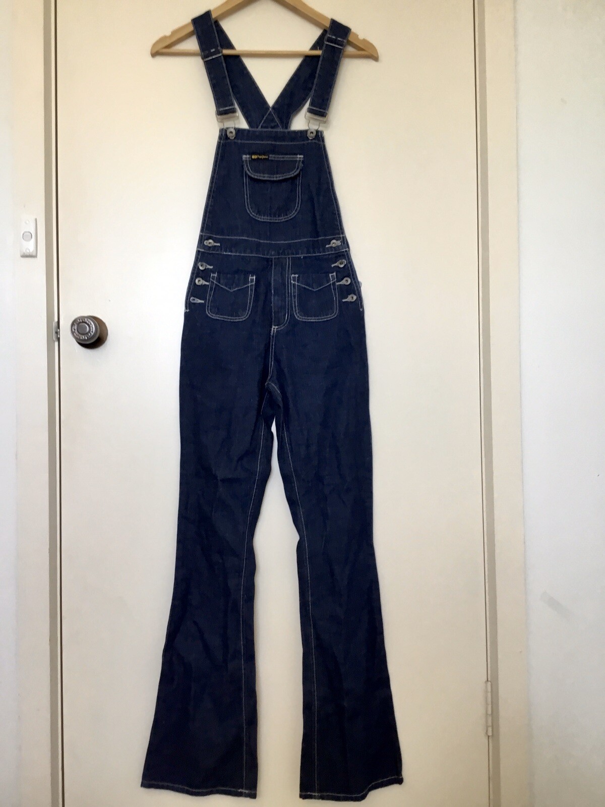 NWT PEPE JEANS Dark Denim SHIPMATE DUNGAREES Overalls XS ROCKABILLY ...