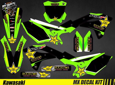 Kit Decoración Moto para / MX Calcomanía Kit For Kawasaki Kxf ...