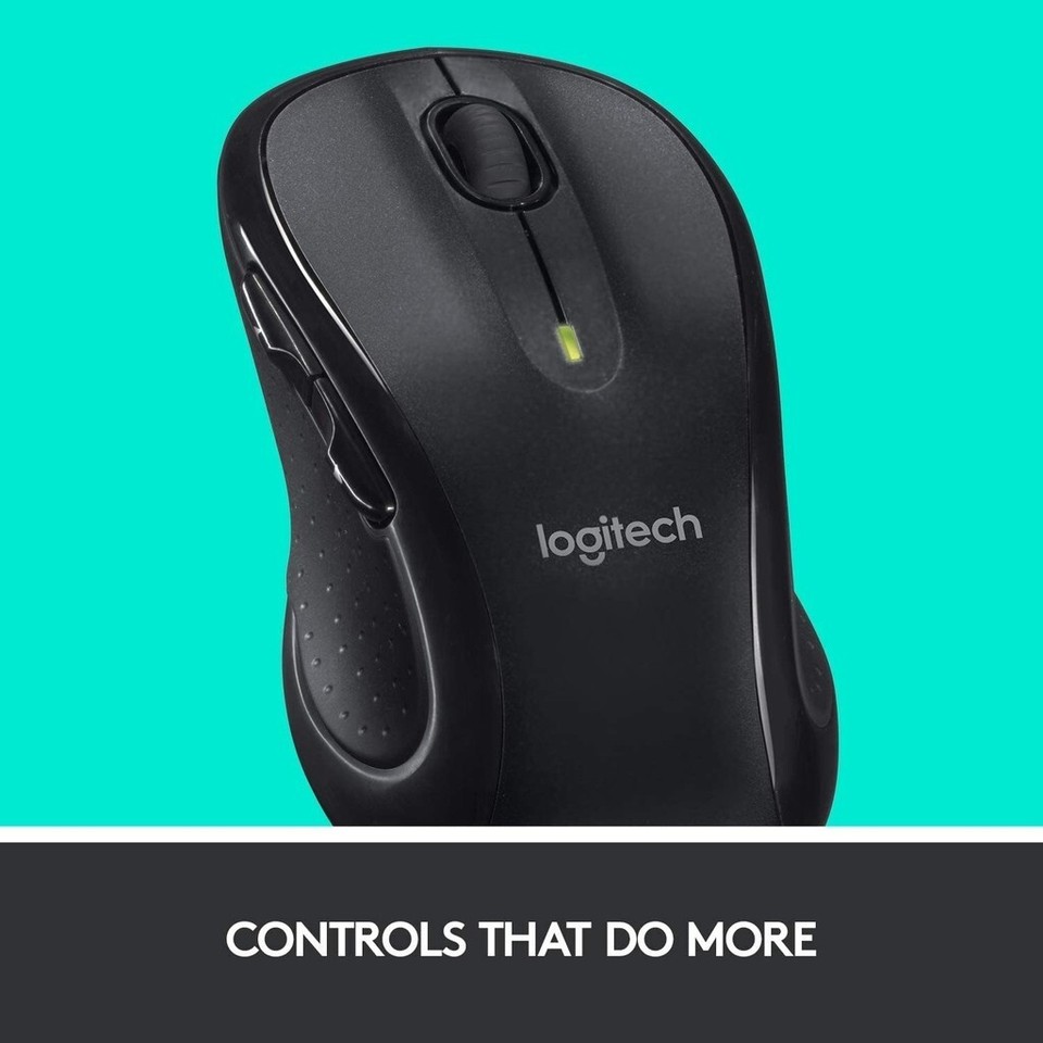 Logitech M510 Wireless Optical Laser Mouse + Unifying Receiver Grey ...