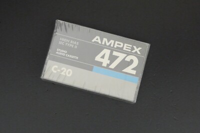 AMPEX 472 C-20 Type II MC Studio Audio Cassette Tape neu/OVP/Sealed 59 ...