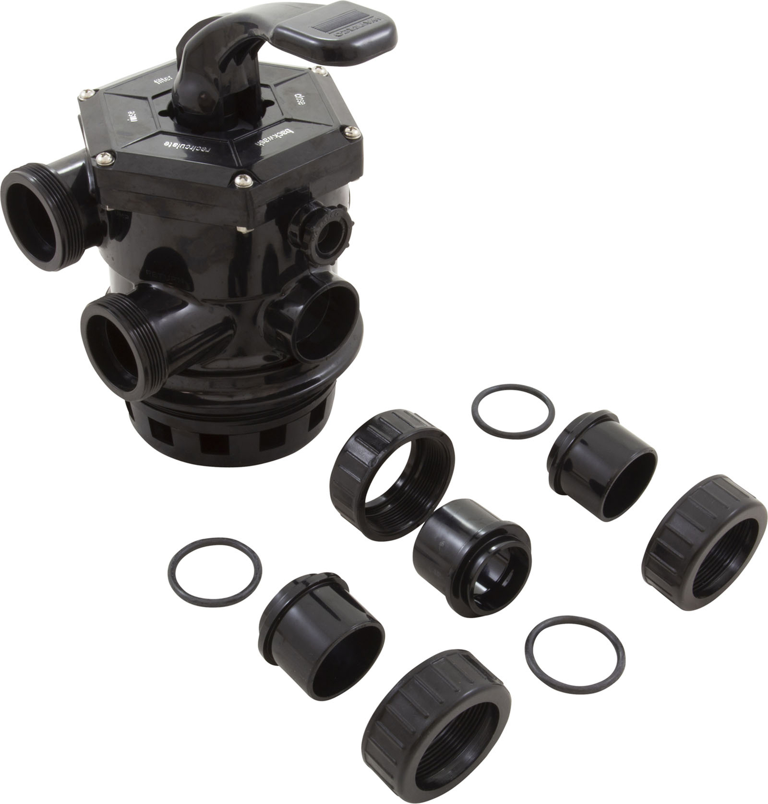 MPV, Waterco Micron Series Thd Top Mount Series, 1-1/2", 6 Pos ...