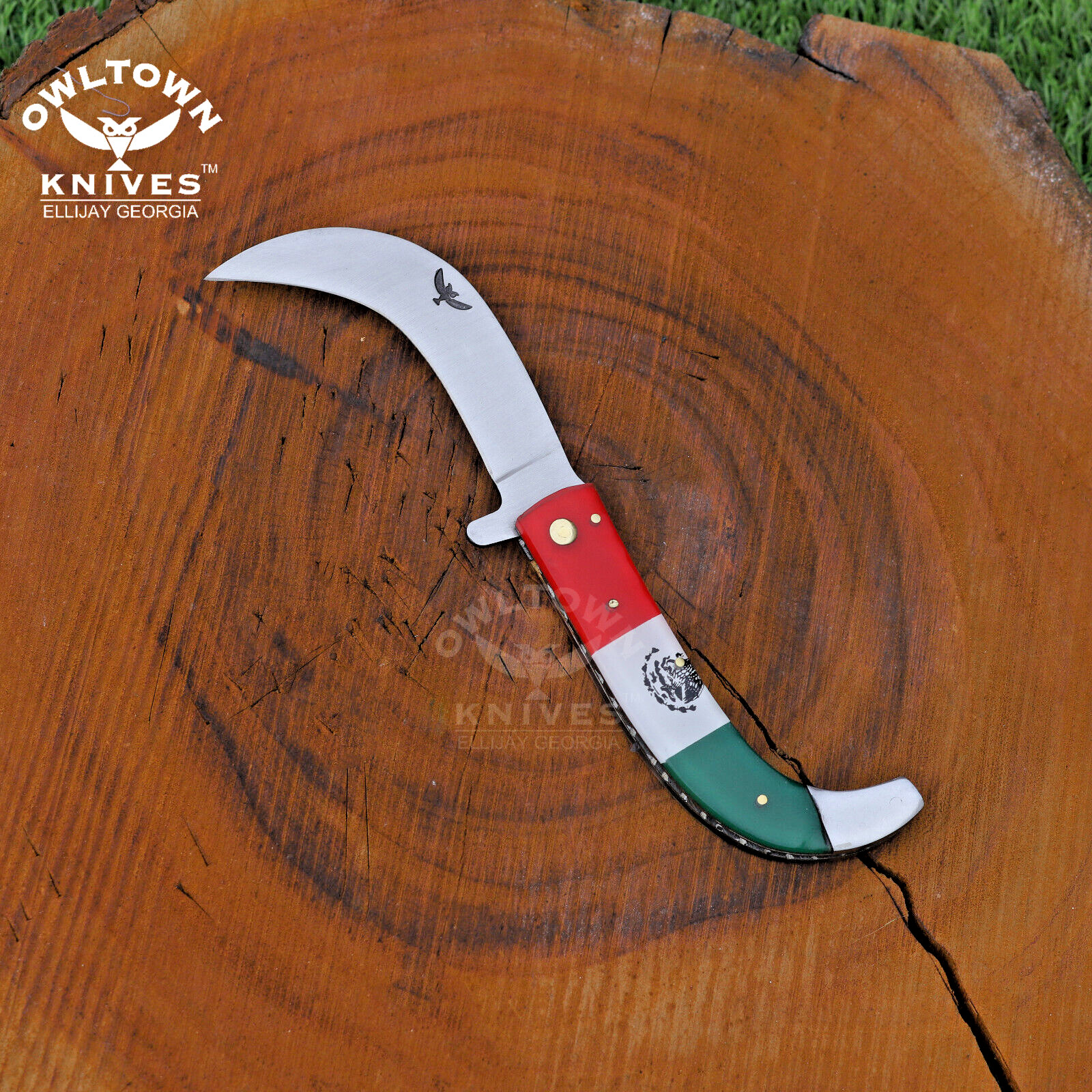 El Valiente 10" LARGE Tranchet Saca Tripas Knife, D2 leather sheath ...