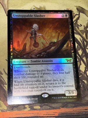 Unstoppable Slasher X1 Mtg Duskmourn Nm Foil | eBay