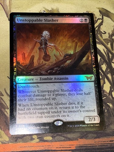 Unstoppable Slasher X1 Mtg Duskmourn Nm Foil | eBay