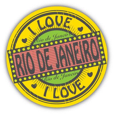 I Love Rio De Janeiro Grunge Travel Brazil Car Bumper Sticker Decal 5 ...