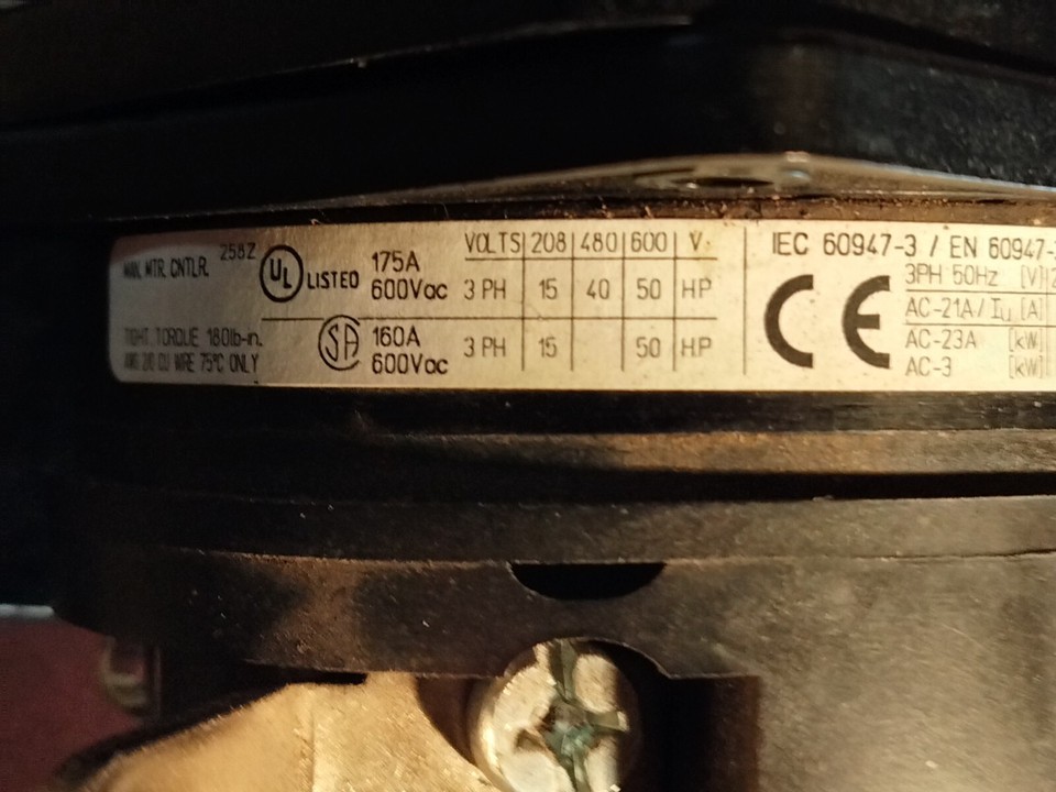 Salzer S612L 3 Phase Rotary Cam Switch L-61103-01 7 POS PWR switch 175A ...