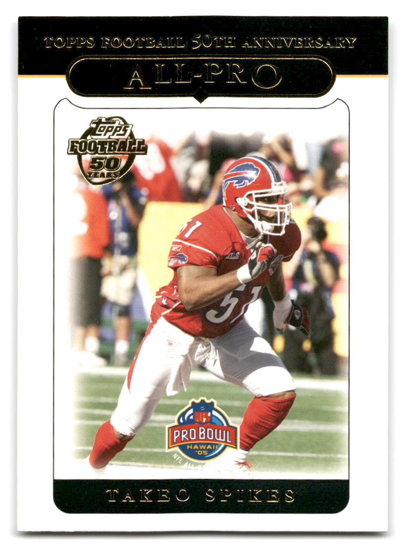 Takeo Spikes 2005 Topps FOOTBALL #345 Buffalo Bills | eBay
