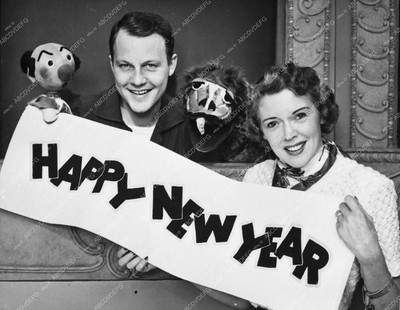 3095-06 Fran Allison Burr Tillstrom Happy New YearTV show Kukla, Fran ...