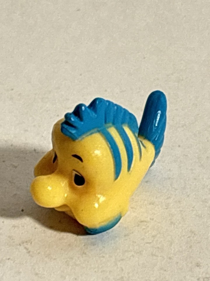 2007 Flounder Disney The Little Mermaid 1” Figure Flounder Fish PVC Toy ...