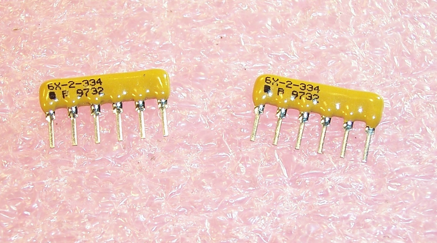 QTY (100) 330K Ohm 6 PIN SIP ISOLATED RESISTOR NETWORKS 4606X-102-334 ...