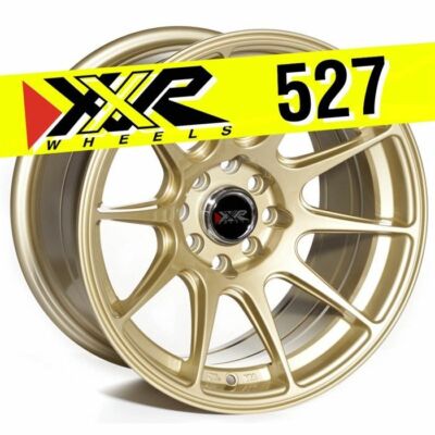 XXR 527 15X8.25 4X100 4X114.3 +0 GOLD WHEELS (SET OF 4) | eBay