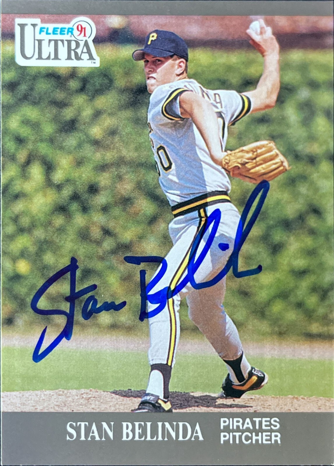 1991 Fleer #273 Stan Belinda Pittsburgh Pirates AUTO SIGNED COA | eBay