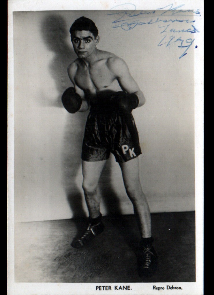SPORT BOXE / Boxeur Anglais Peter KANE dédicacée autographe / CHAMPION ...