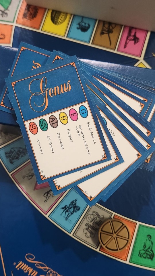 Vintage Original Trivial Pursuit Master Game Genus Edition Board Game ...