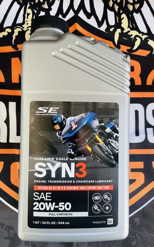 Harley Davidson Screamin Eagle Syn 3 Synthetic Lubricant SAE 20w50 4 ...