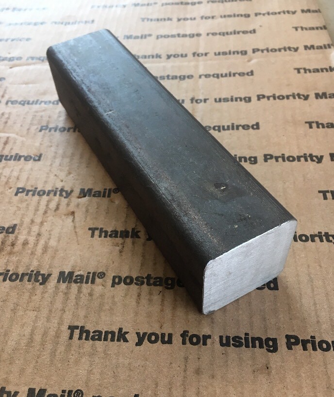 2 X 2 Steel SQUARE BAR SQUARE 8" Long Solid Bar Blacksmithing Welding A ...