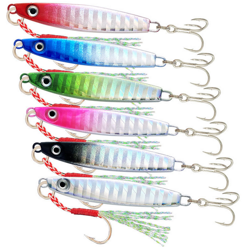 6pcs 5/7/10/14/17/21/30g Micro Butterfly Metal Jig Fishing Lure Bait ...