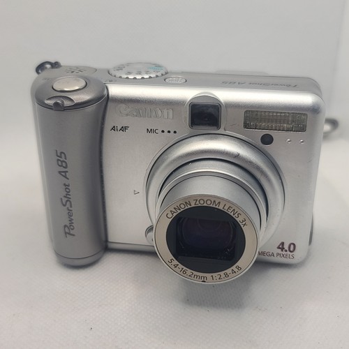 Canon PowerShot A85 4.0MP Digital Camera - Silver 13803037685| eBay