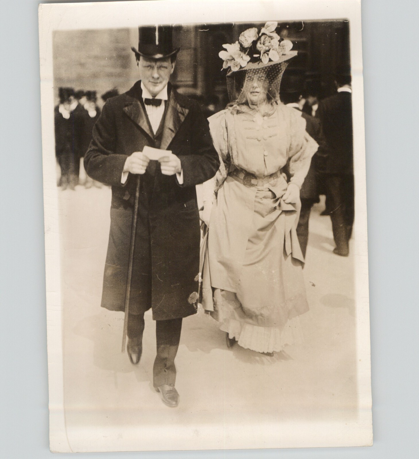 Winston Churchill Wife Death Circa 1908, London, Mr And Mrs Winston ...