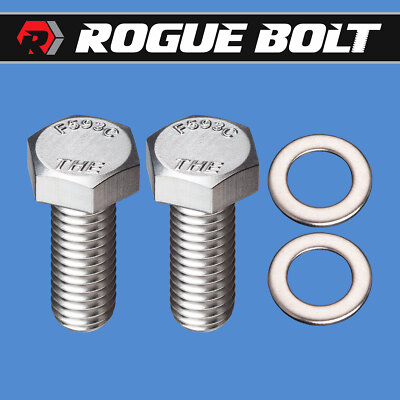 SBM T-STAT HOUSING BOLTS HEX STAINLESS STEEL SMALL BLOCK MOPAR 273 318 ...
